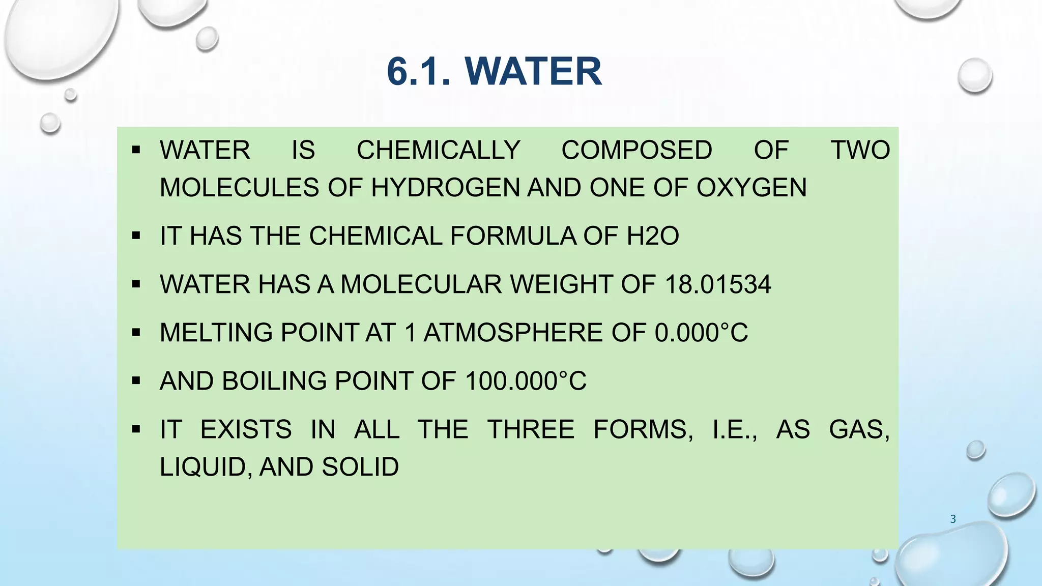 Water (theory) | PPTX