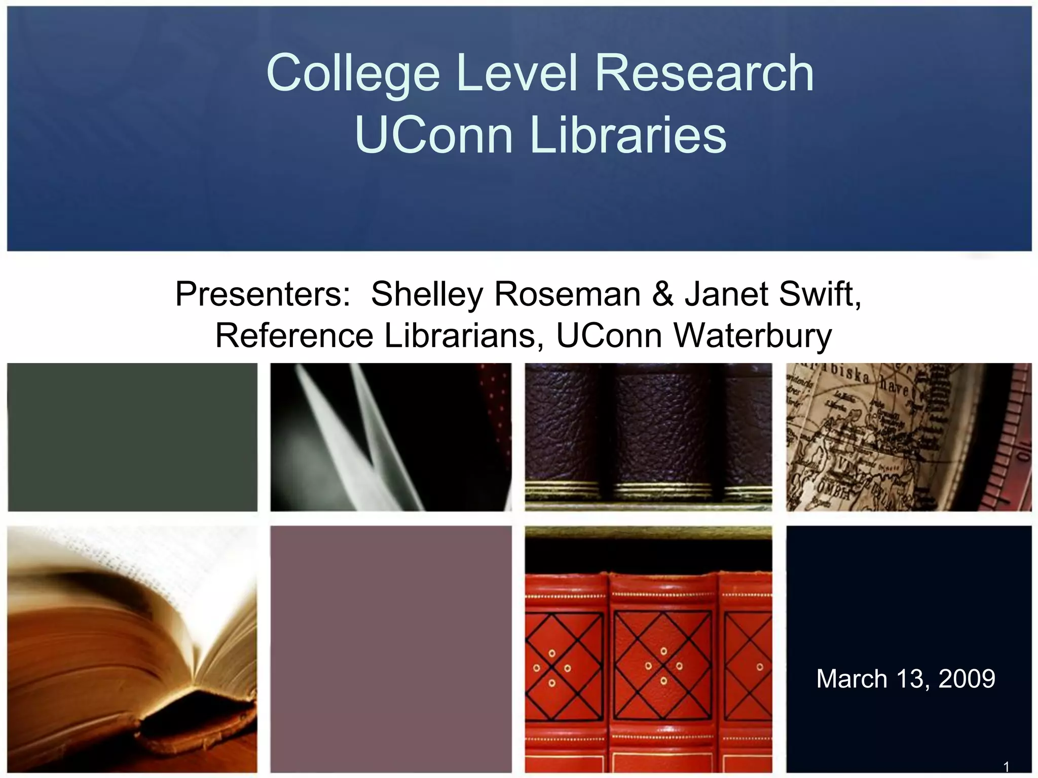 Watertown High Library Intro | PPT