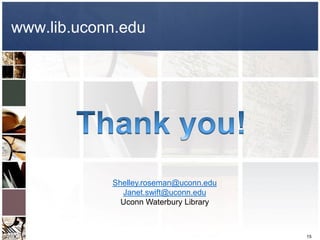 Watertown High Library Intro | PPT