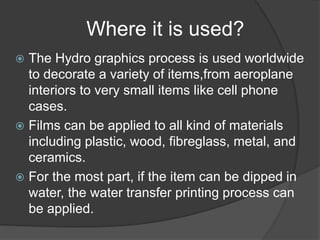 Water transfer printing... | PPTX