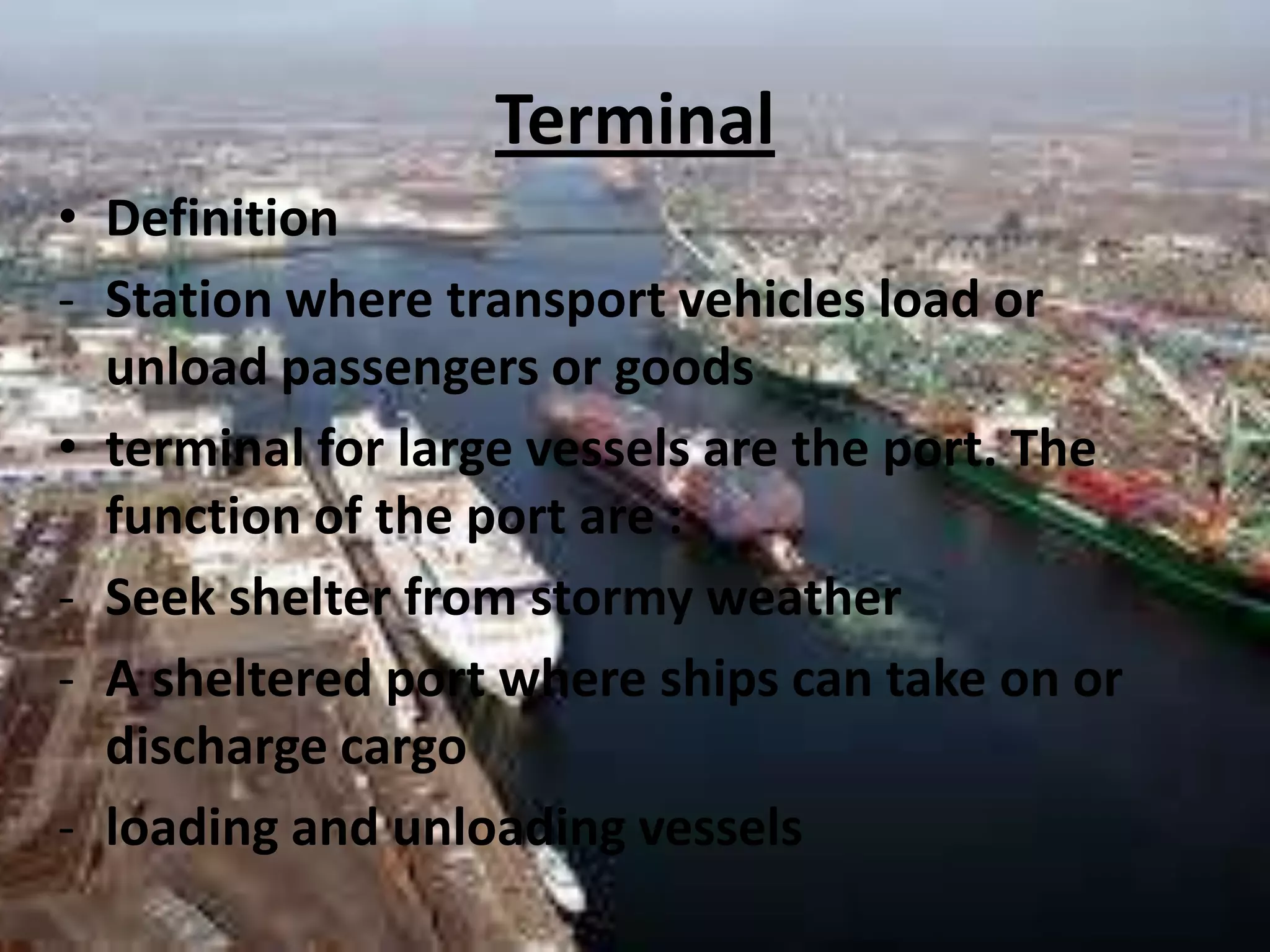 Water transportation | PPTX