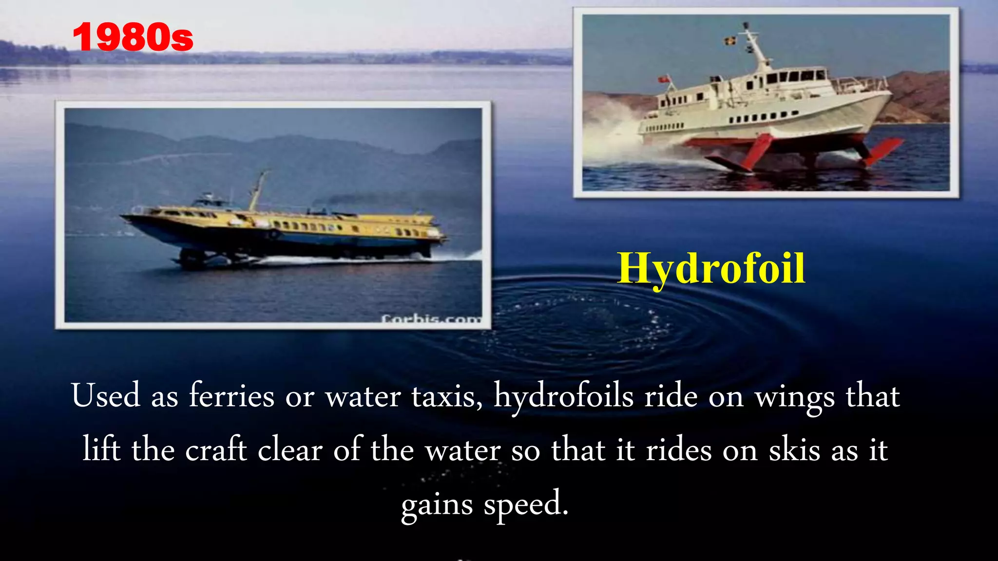 Water transportation history and new trends | PPTX