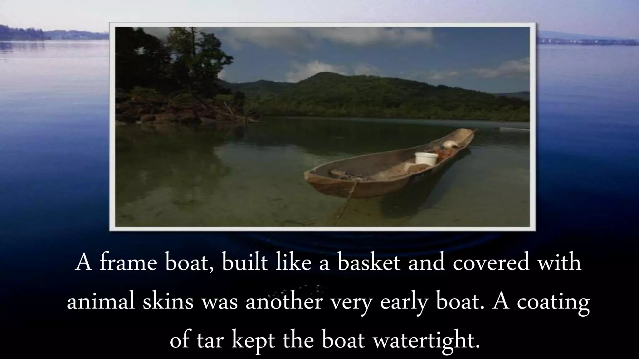 Water transportation history and new trends | PPTX