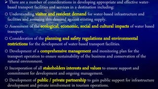 Water transportation history and new trends | PPTX