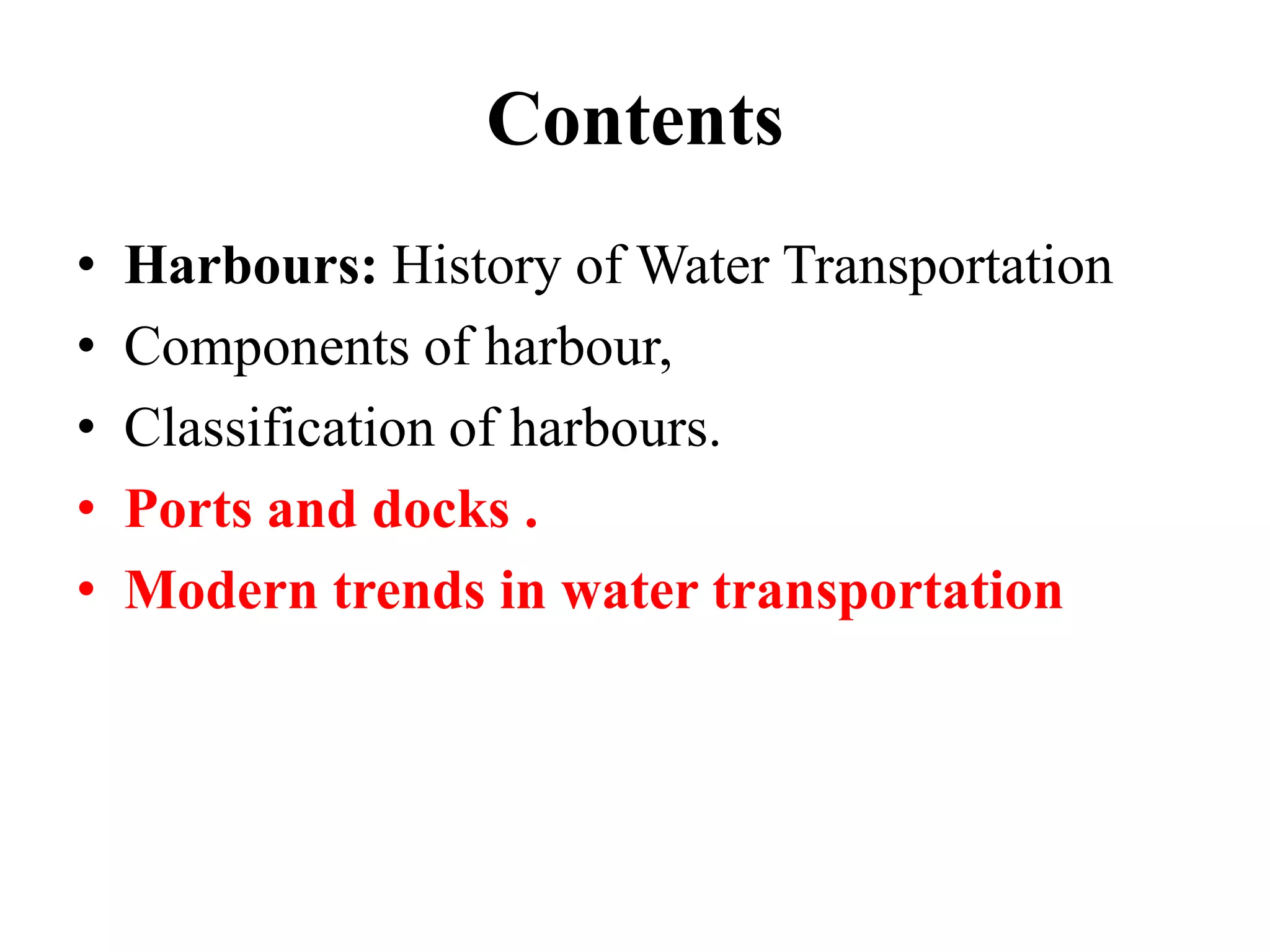 Harbours Engineering | PPTX