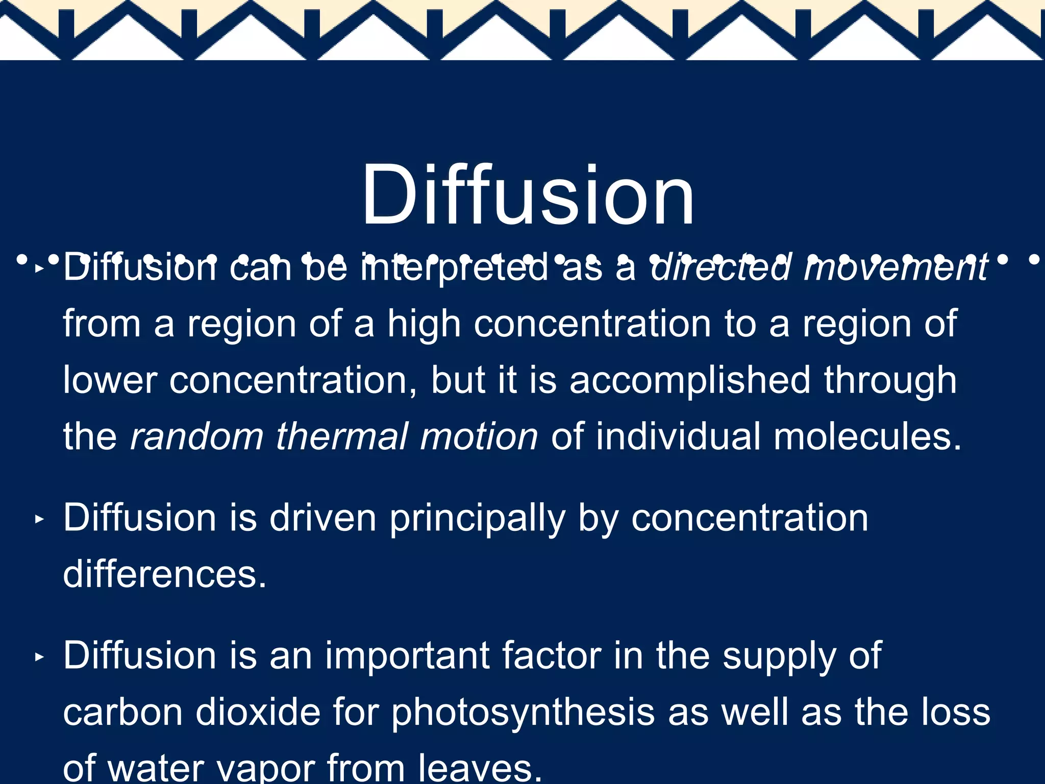 Water transport processes | PPTX