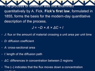 Water transport processes | PPTX
