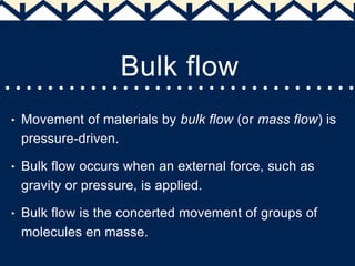 Water transport processes | PPTX