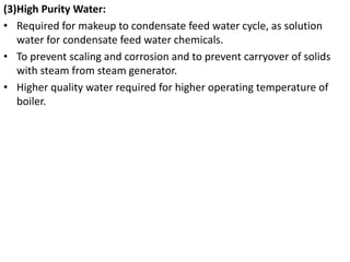 Water treatment in Power plants | PPTX