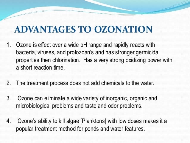 Water treatment-WATER TREATMENT PROCESS-OZONISATION AND UV APPLICATION