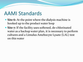DIALYSIS WATER TREATMENT | PPT | Chemistry | Science