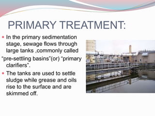 Sewage Water treatment | PPTX