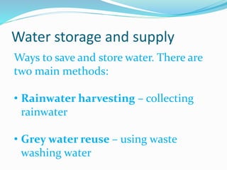 Water treatment and supply | PPTX