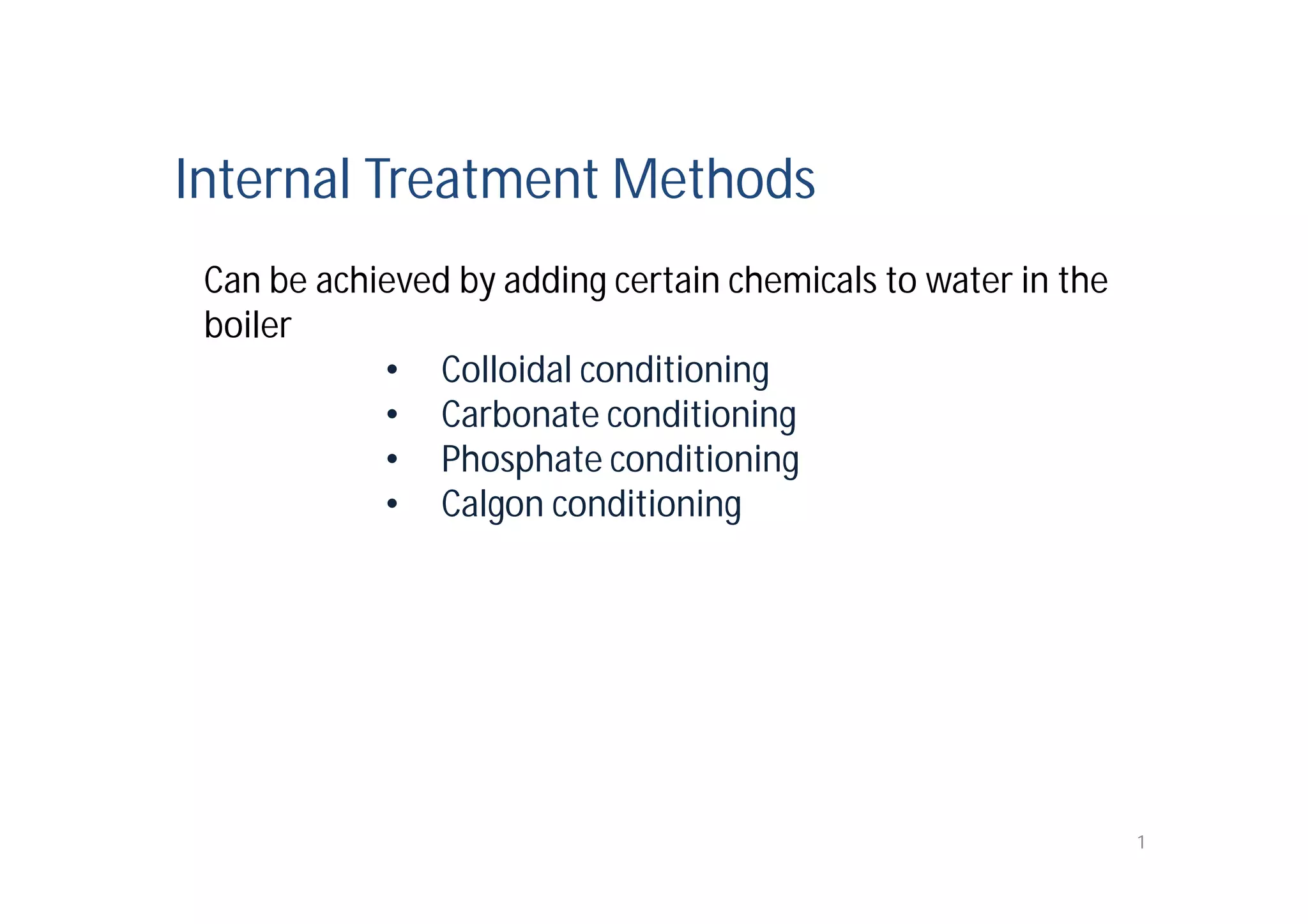 Water treatment methods | PDF