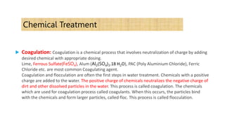 Water Treatment Plant ,water purification method.pptx