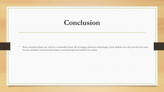 Environmental Impact of Water Treatment Plant | PPT