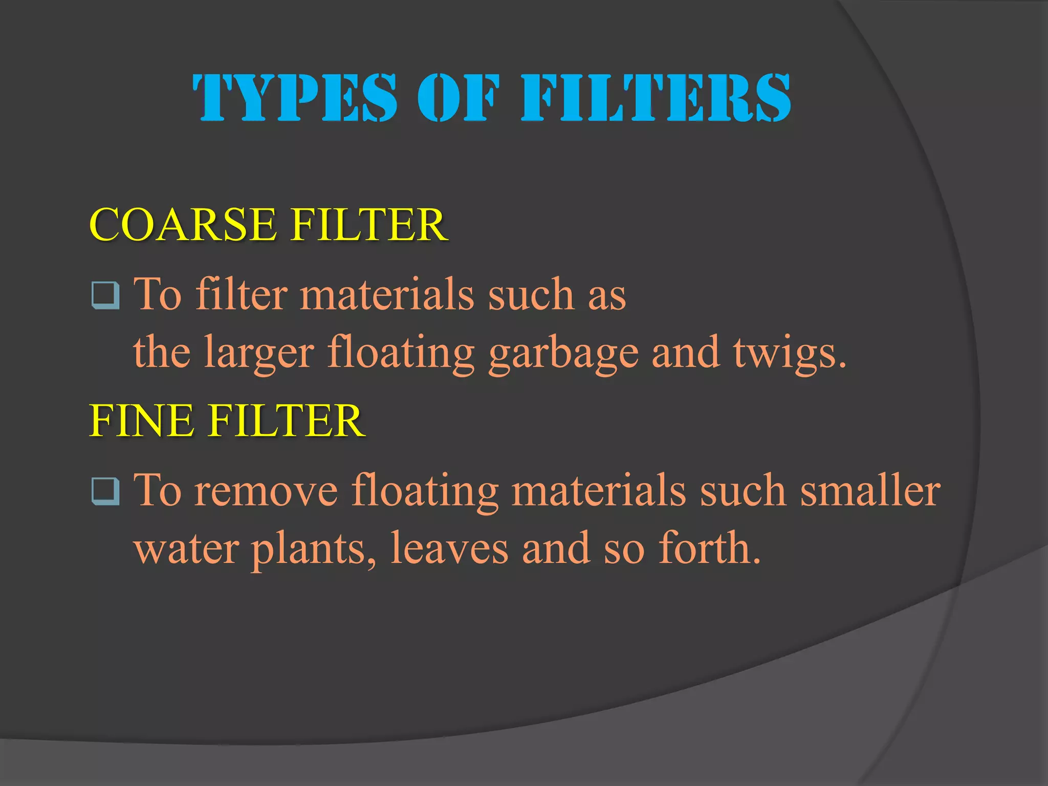 Water Treatment Process (Screening) | PPTX