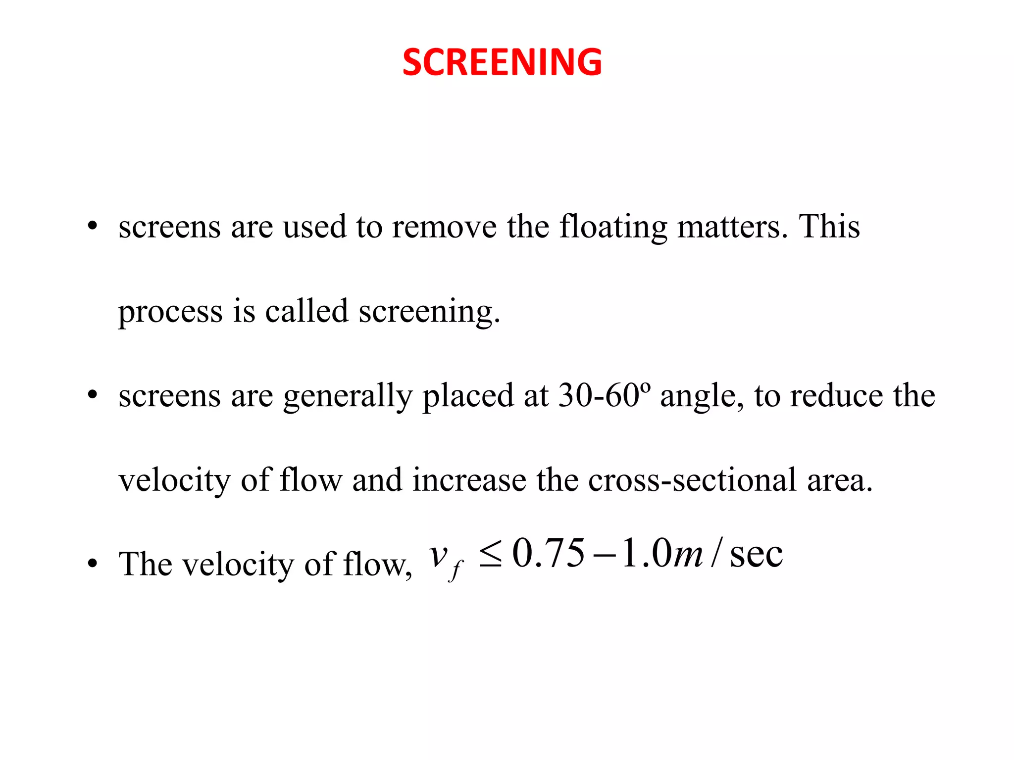 Water treatment process | PPTX