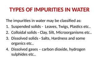 water treatment process water treatment process | PPTX