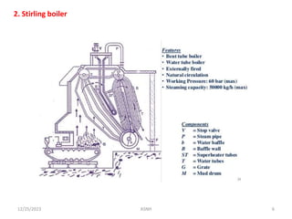 Water tube Boiler (Construction and Working) | PPTX