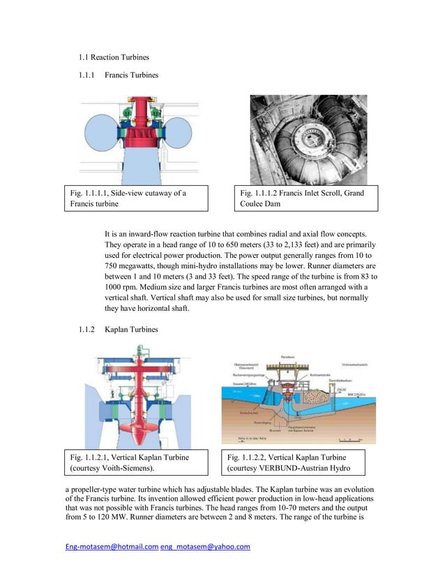 Water turbine classifications | PDF
