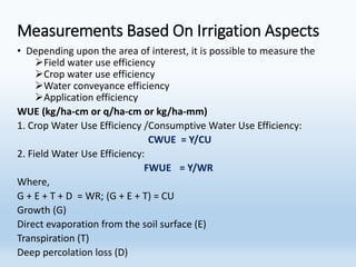 Water use efficiency in plants | PPTX