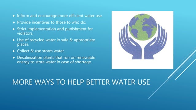 Water Use & Management in California | PPTX | Water Services | Home ...