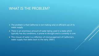 Water Use & Management in California | PPTX