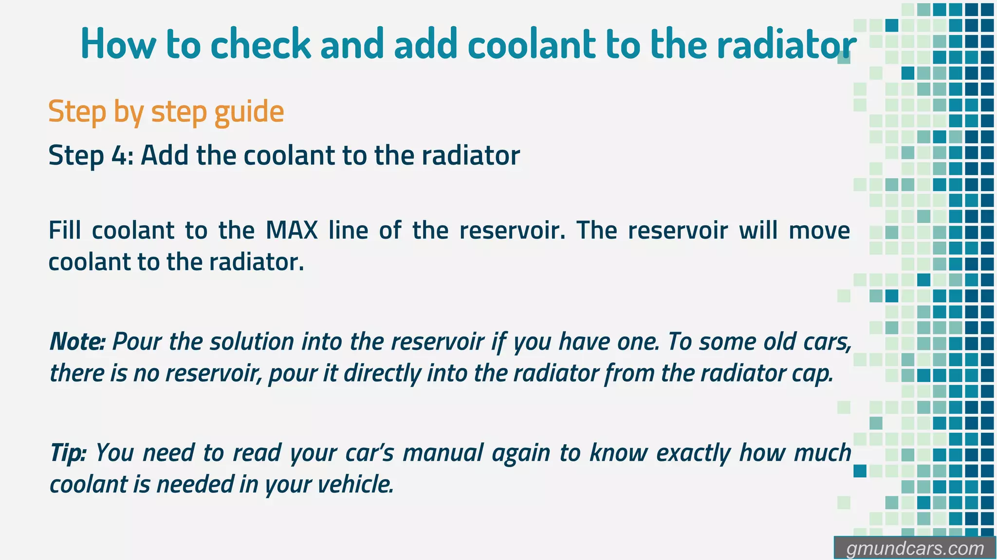 Water Vs. Coolant | PPT