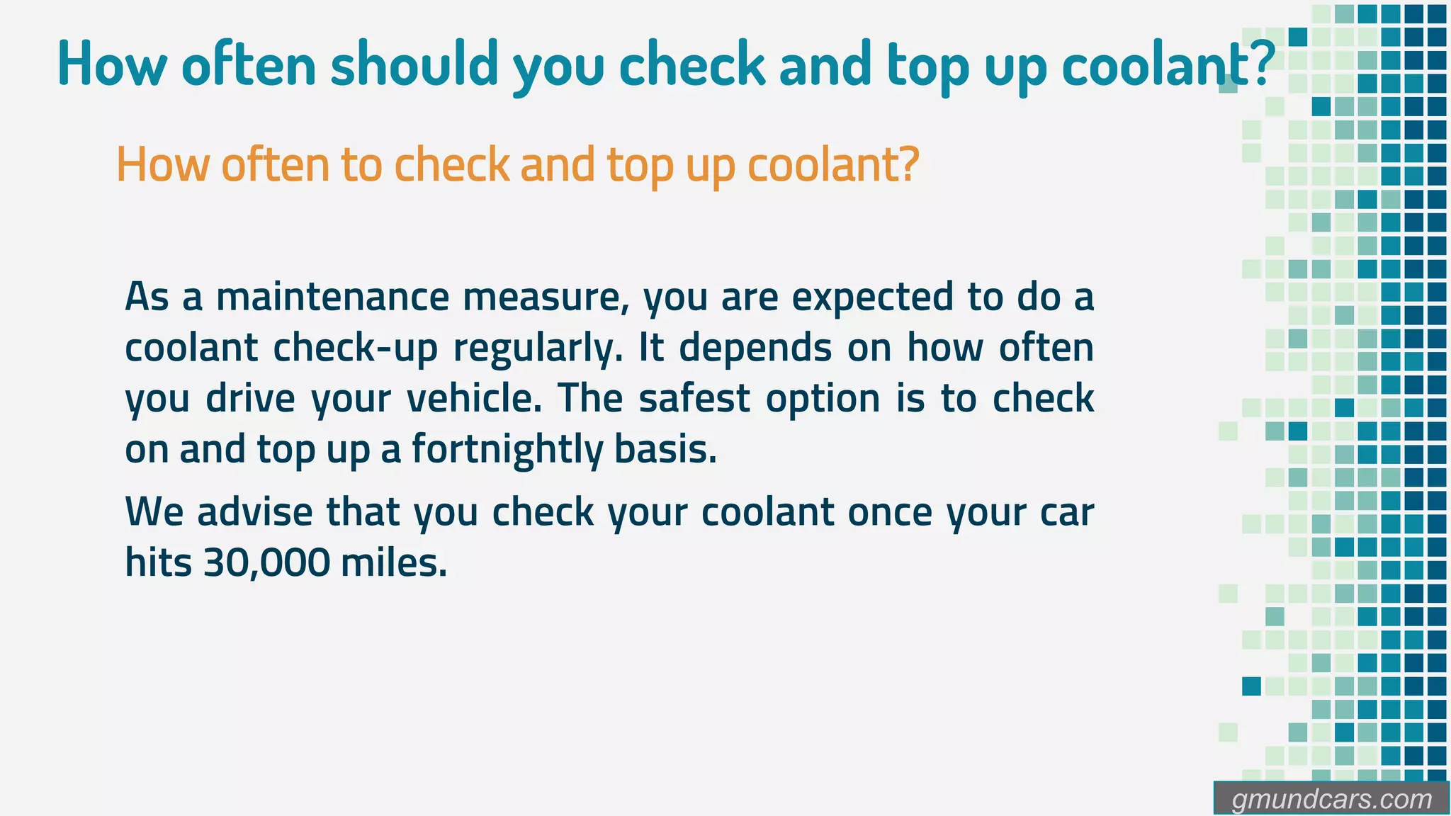 Water Vs. Coolant | PPT