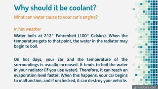Water Vs. Coolant | PPT