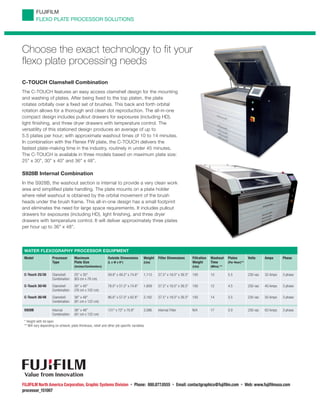 Waterwash processor brochure | PDF | Home Appliances | Home & Garden