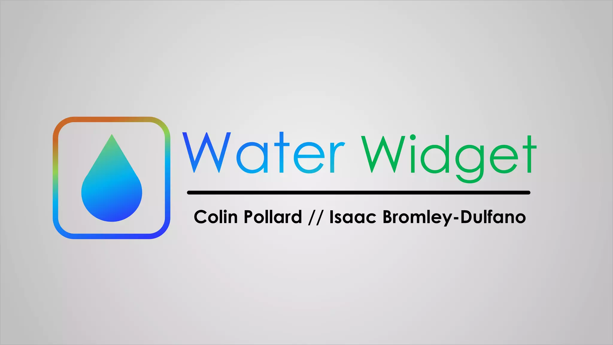 Water Widget | PPT
