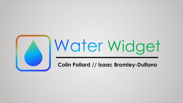 Water Widget | PPT