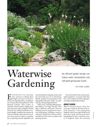Waterwise Gardening: An Efficient Garden Design Can Reduce Water ...