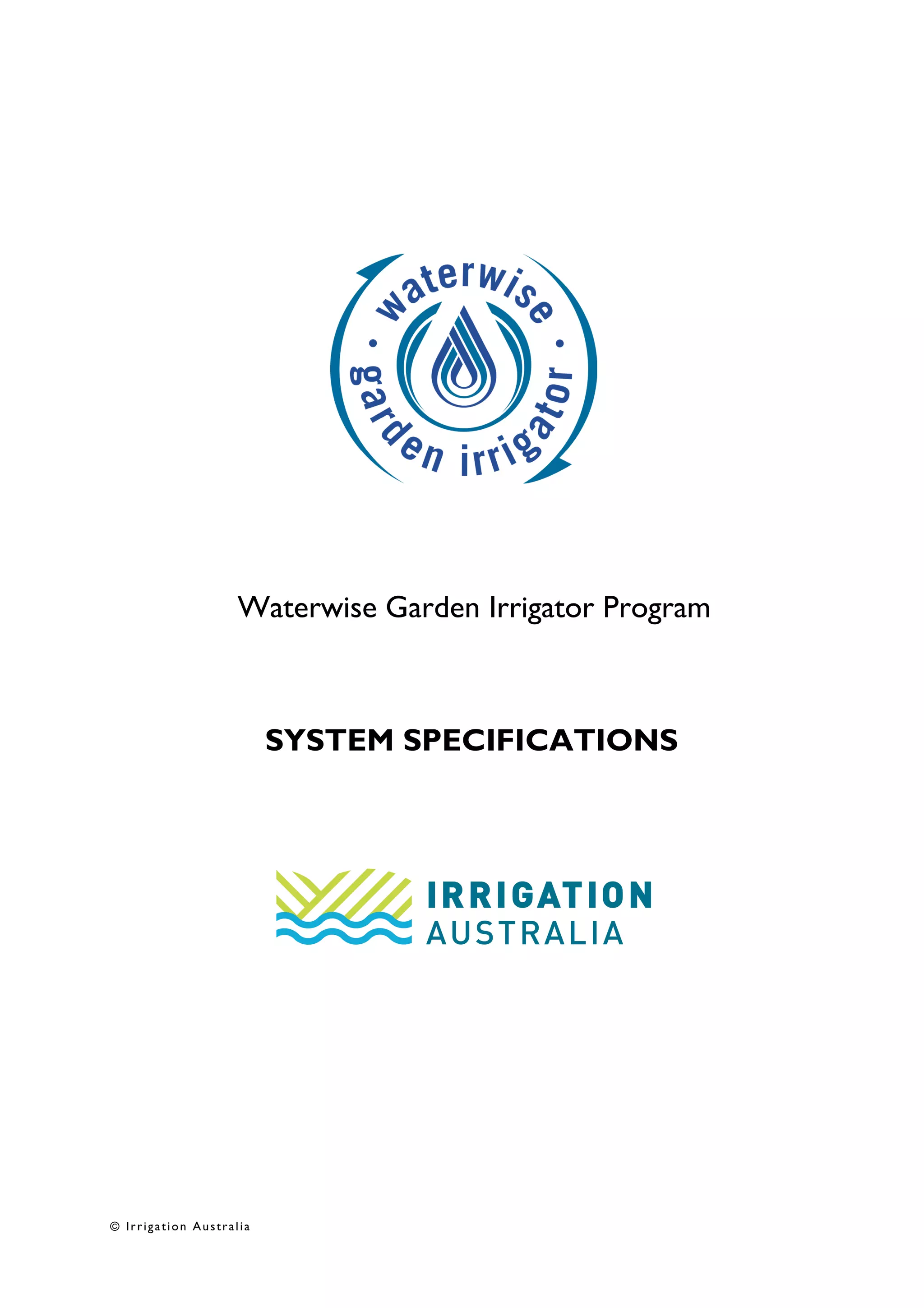 Waterwise Garden Irrigator Program - Australia | PDF