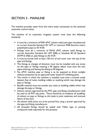 Waterwise Garden Irrigator Program - Australia | PDF