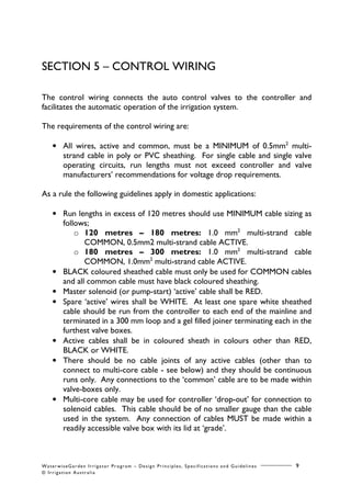 Waterwise Garden Irrigator Program - Australia | PDF