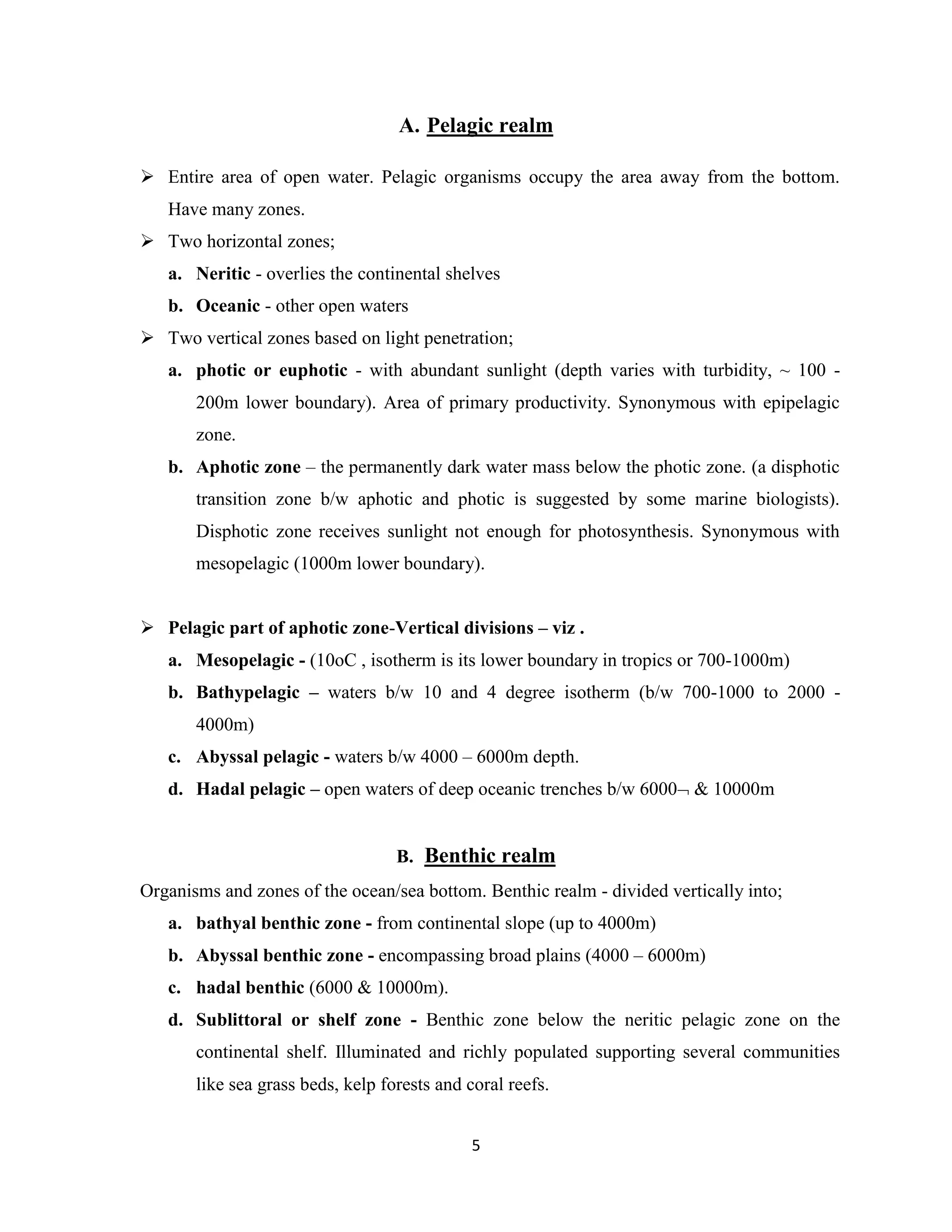 Water zonation | PDF