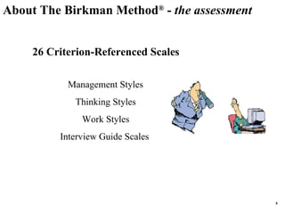 Wat houdt de Birkman Methode in (Engels) | PPT