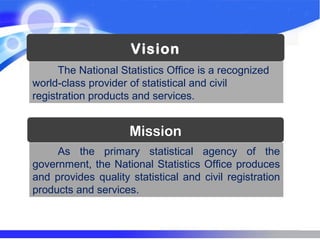 National Statistics Office: OJT presentation | PPT