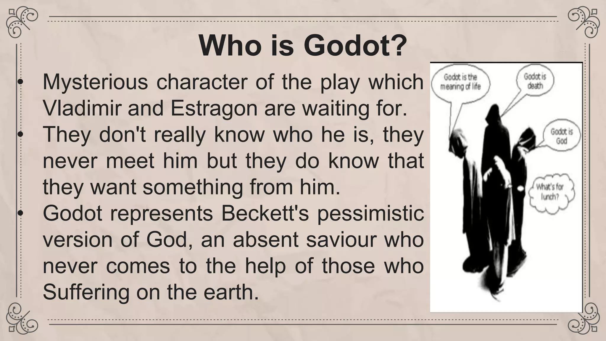 'Wating for Godot' by Samuel Beckett | PPTX