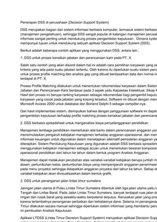 Watini,hapzi ali,penerapan dss di perusahaan dan pengertiannya ...