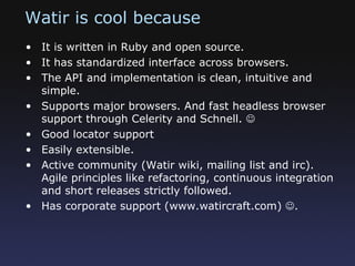 Watir | PPT