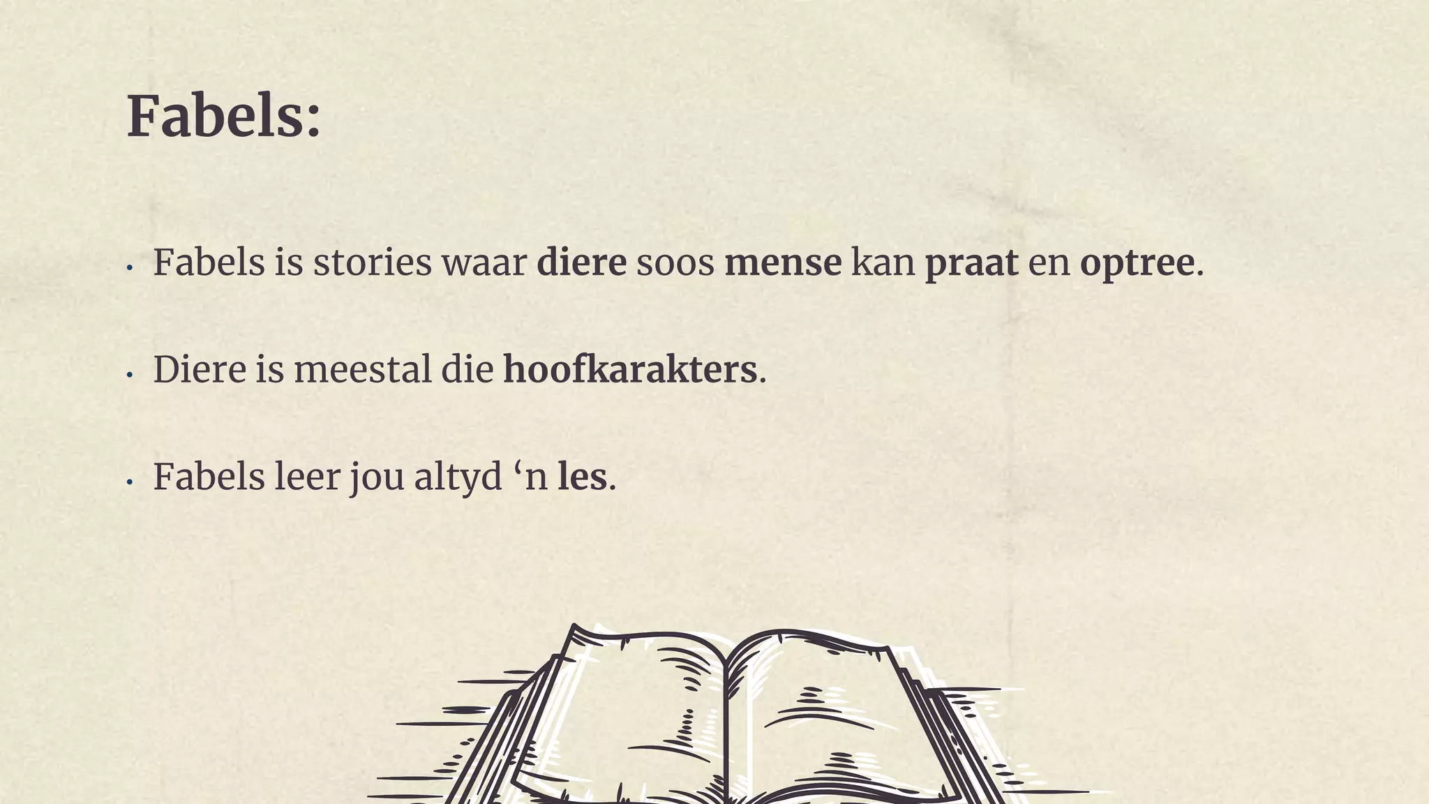 Wat is 'n fabel? | PPTX