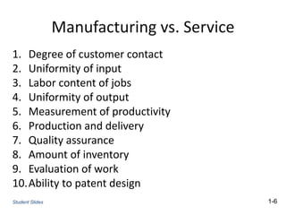 Operation Management- Introduction | PPT