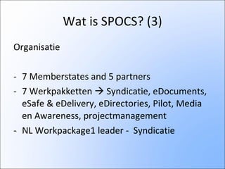 Wat is SPOCS? | PPT | Technology & Computing