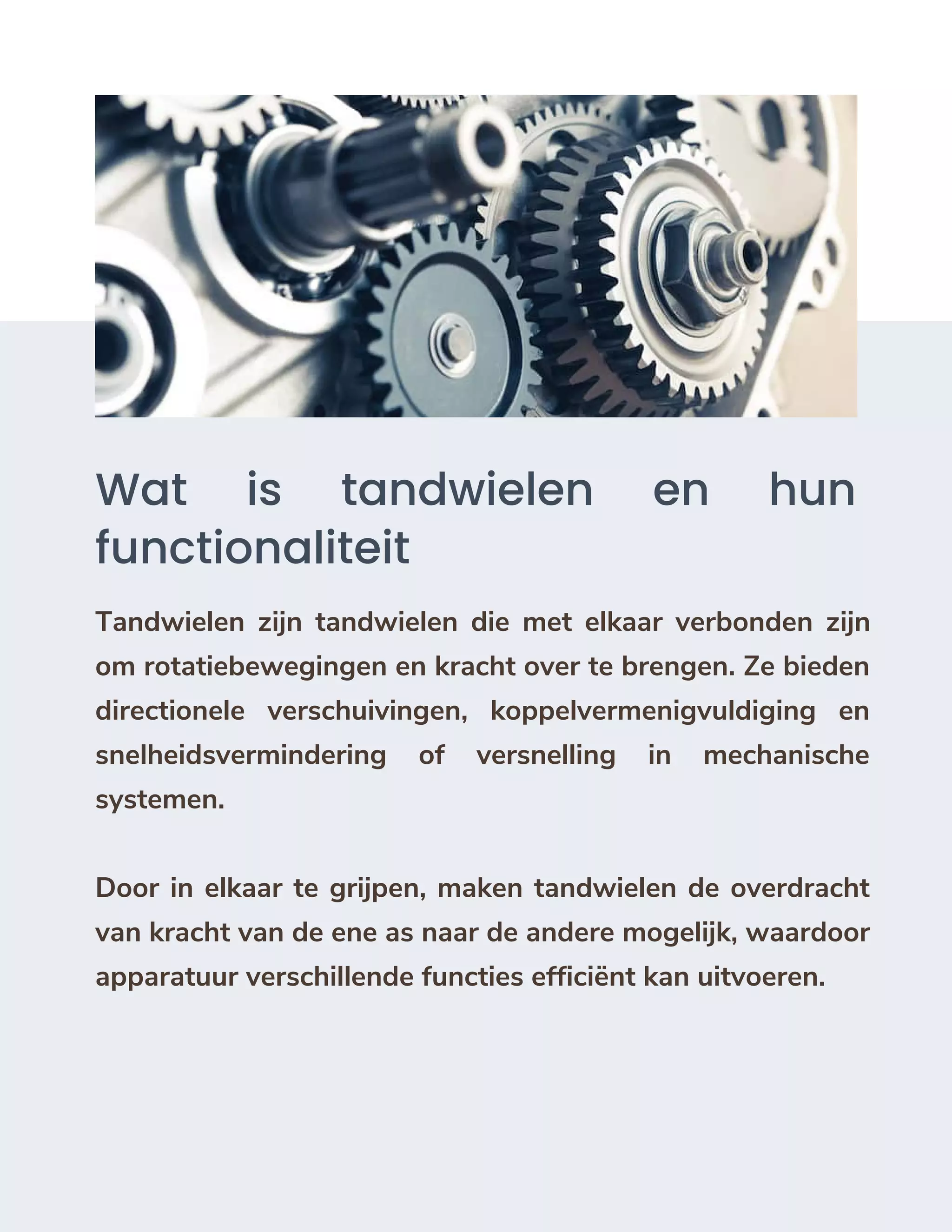 Wat is versnellingen & Wat zijn de soorten tandwielen.pdf