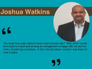 Joshua Watkins Personal Brand Exploration | PPT