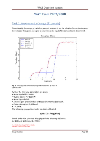 Wat question papers | PDF